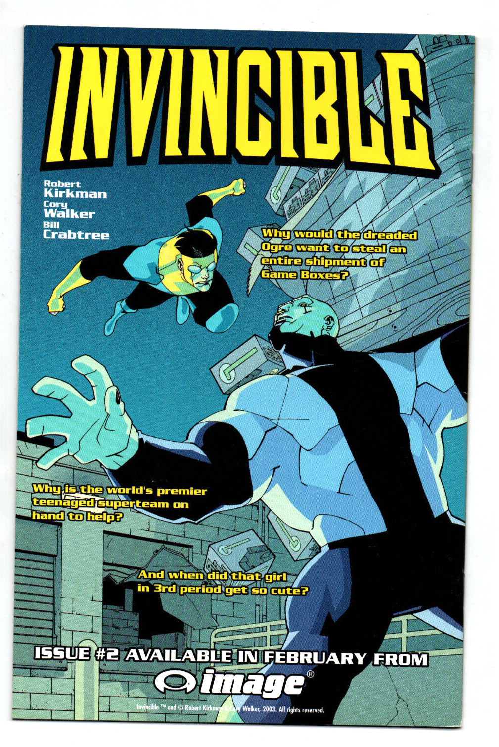 Invincible #1 - 1st full appearance of Invincible & Omni Man - 1st ...
