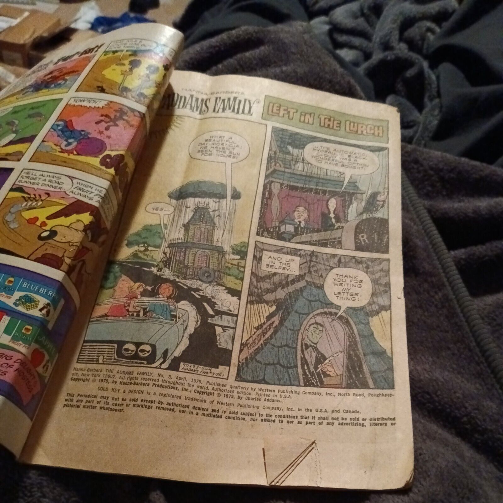 Gold Key, #3 Apr 1975 Hanna Barbera The Addams Family Left in the Lurch ...