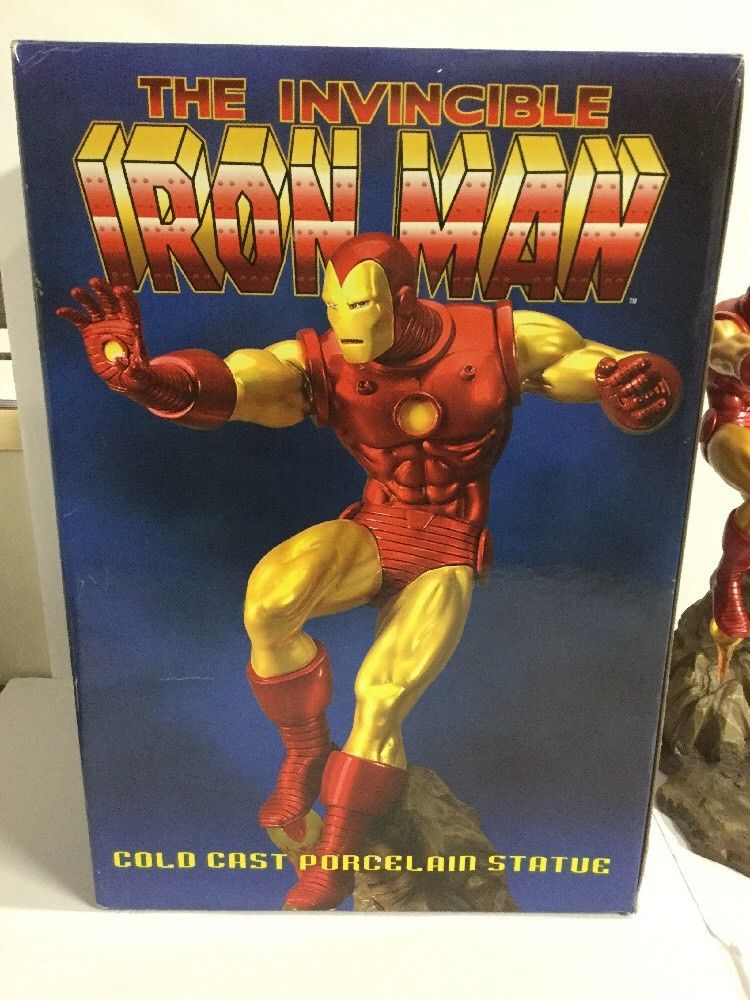 The Invicible Iron Man Cold Cast Porcelain Statue Lucky Group 174/1000 ...