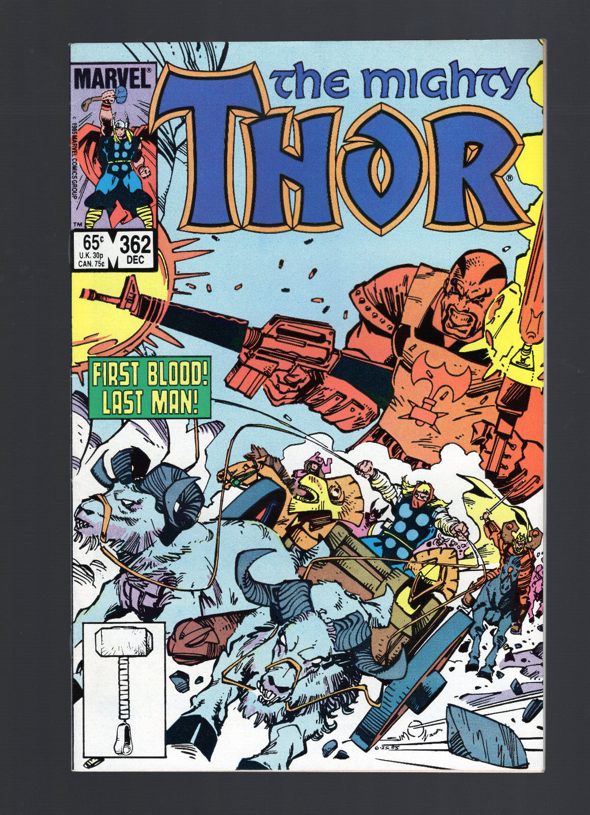 Thor #362 - Death of Executioner. Walter Simonson Art & Story. (9.2 OB ...