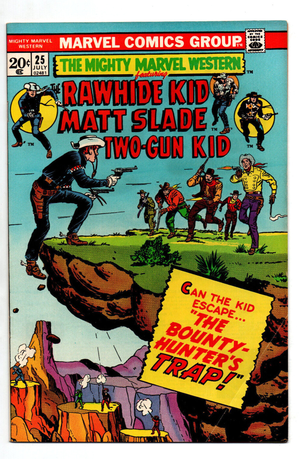 Mighty Marvel Western #25 - Rawhide Kid - Kid Colt - Two-Gun Kid - 1973 ...