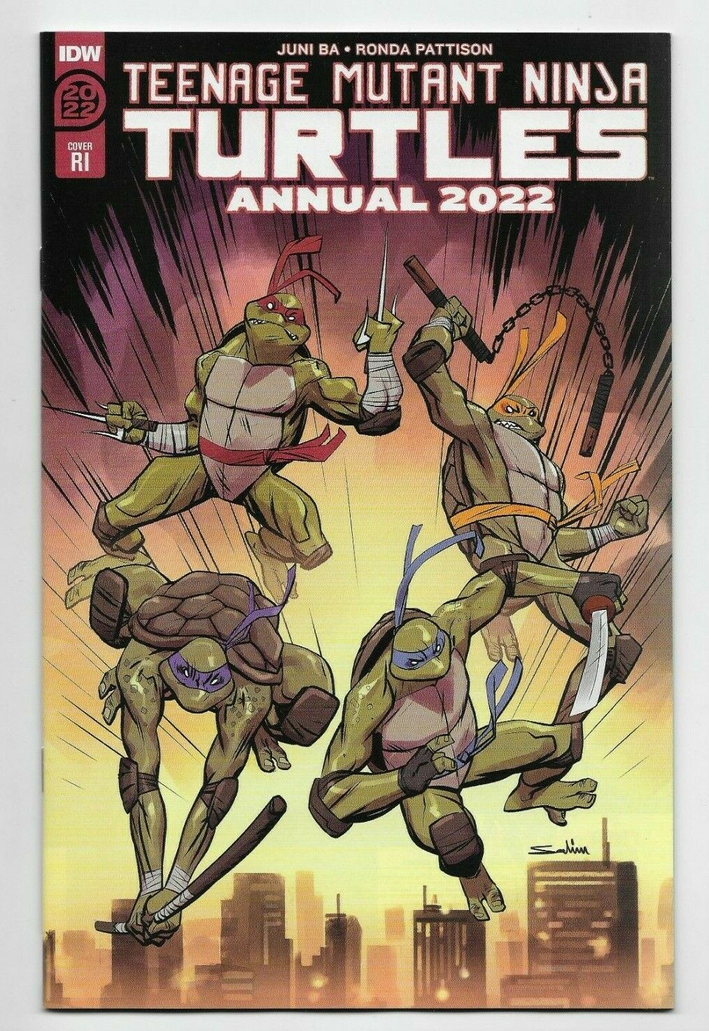 Teenage Mutant Ninja Turtles Annual 2022 IDW Comic Busuru 1:10 Variant ...