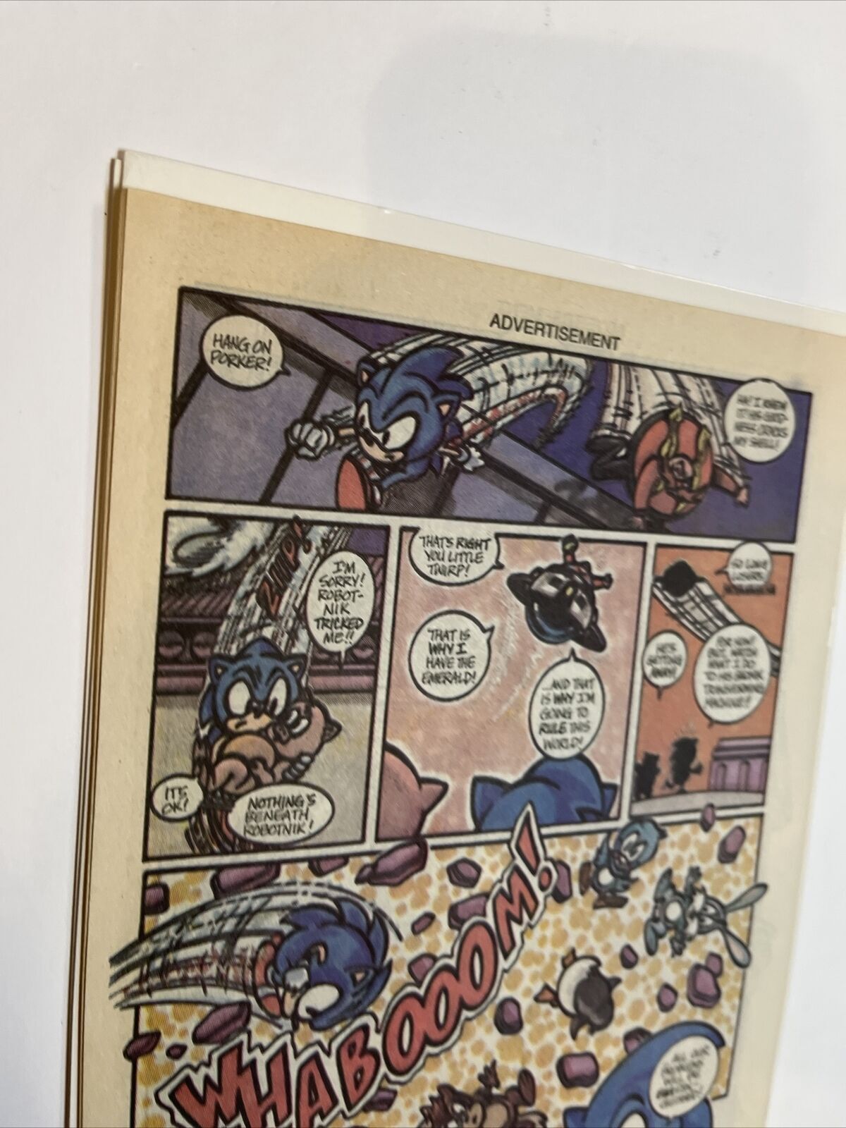 Sonic The Hedgehog (1991)(NM) Promotional 16 PG Sega Genesis ...