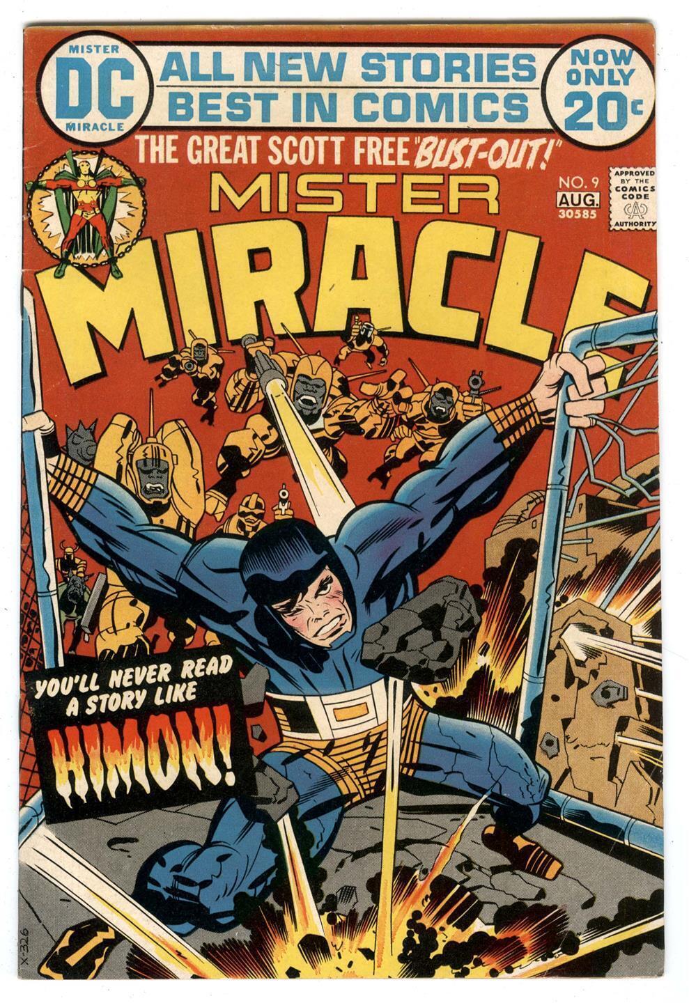 Mister Miracle #9 July 1972 1st App. Himon Origin Mister Miracle Kirby ...