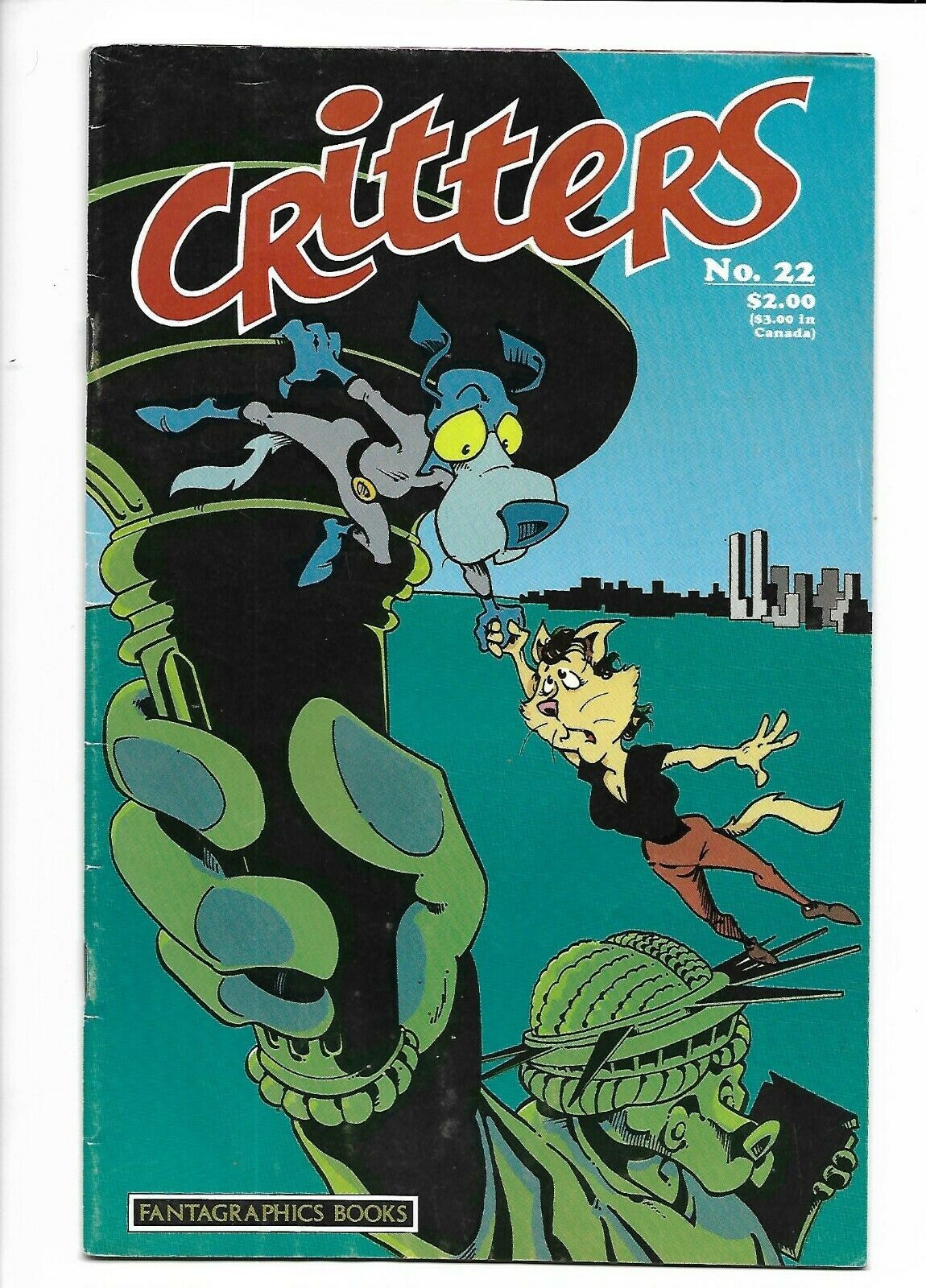 Critters #22 Fantagraphics 1988 FN 6.0 Watchmen variant cover by Tim ...