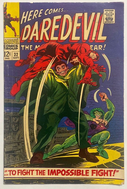 DAREDEVIL #32 (Sep 1967, Marvel) Human Cobra and Dr. Hyde | Comic Books ...