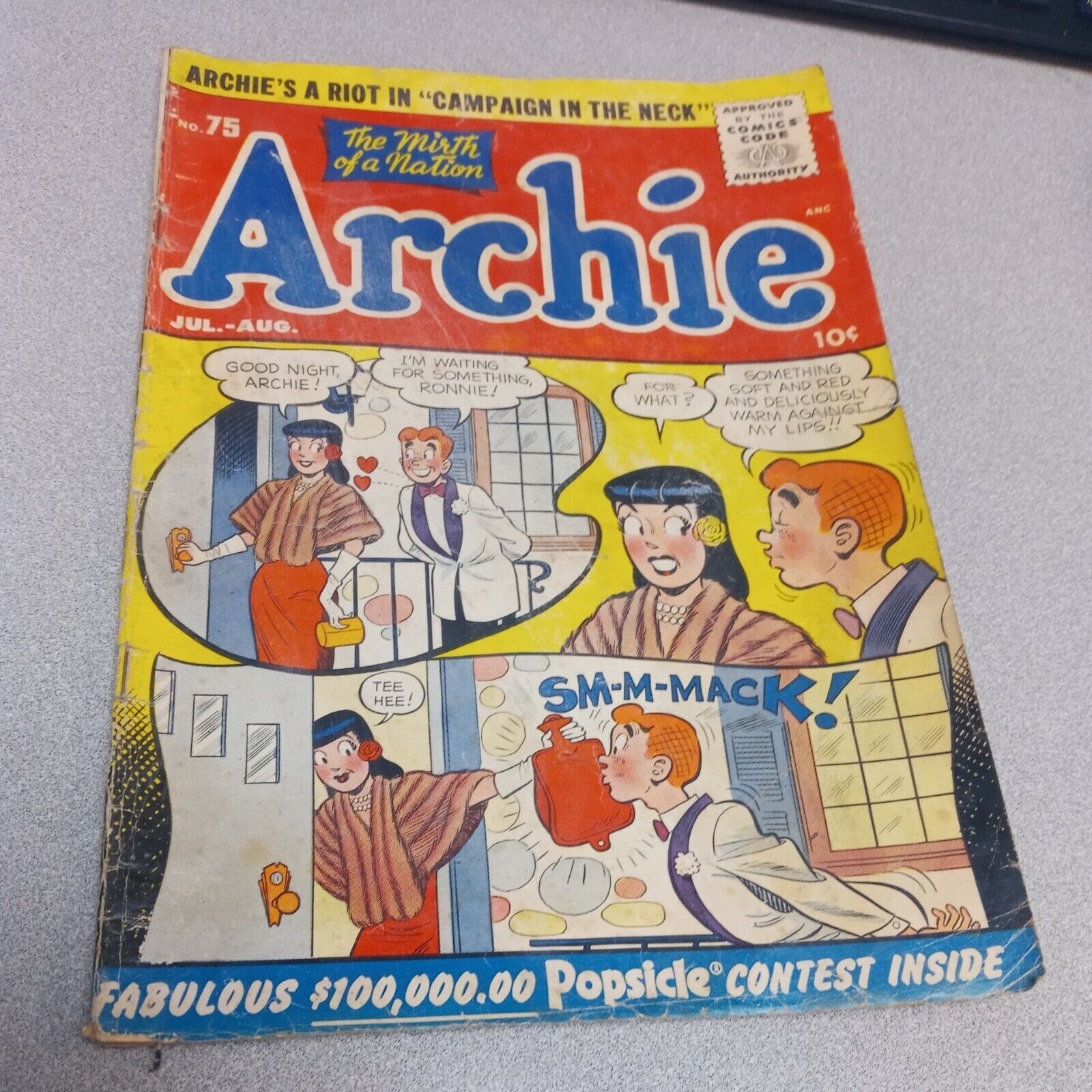 ARCHIE #75 Golden Age Bob Montana cover & art Betty Jughead Veronica ...