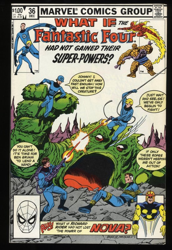 What If? (1977) #36 Fantastic Four had not gained their Super-Powers ...