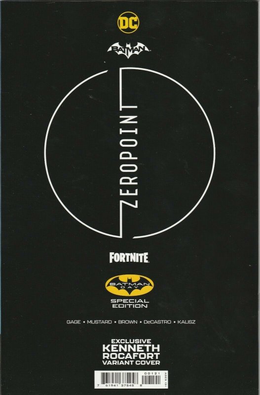 Batman Fortnite Zero Point # 1 1:100 Batman Day Special Edition [C1 ...