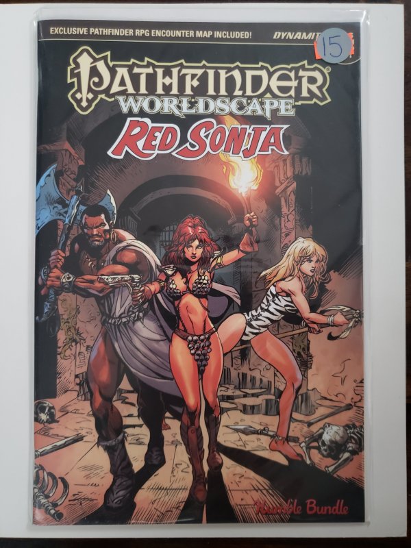 Pathfinder Worldscape Red Sonja Humble Bundle Dynamic Forces sealed w/ sticker | Comic Books ...