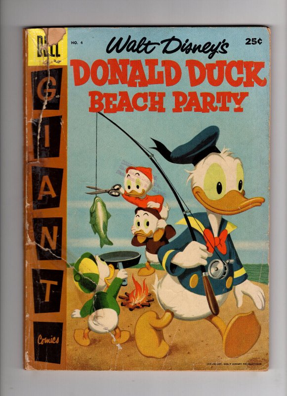 Walt Disney's Donald Duck Beach Party #4 (1957, Dell Comics ...