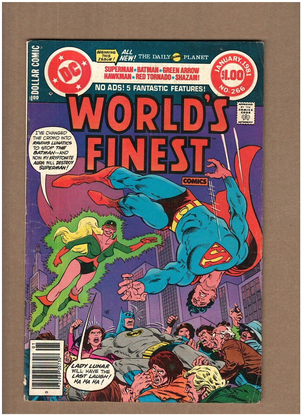 World's Finest #266 DC Comics 1980 Superman Batman Shazam Hawkman GD/VG ...