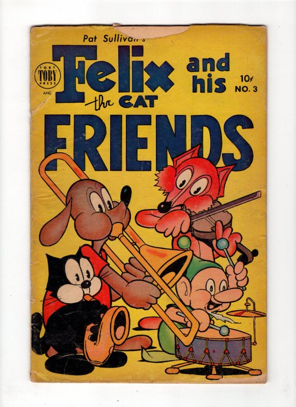 Felix & his the Cat Friends #3 (1954 Toby Comics) | Comic Books ...