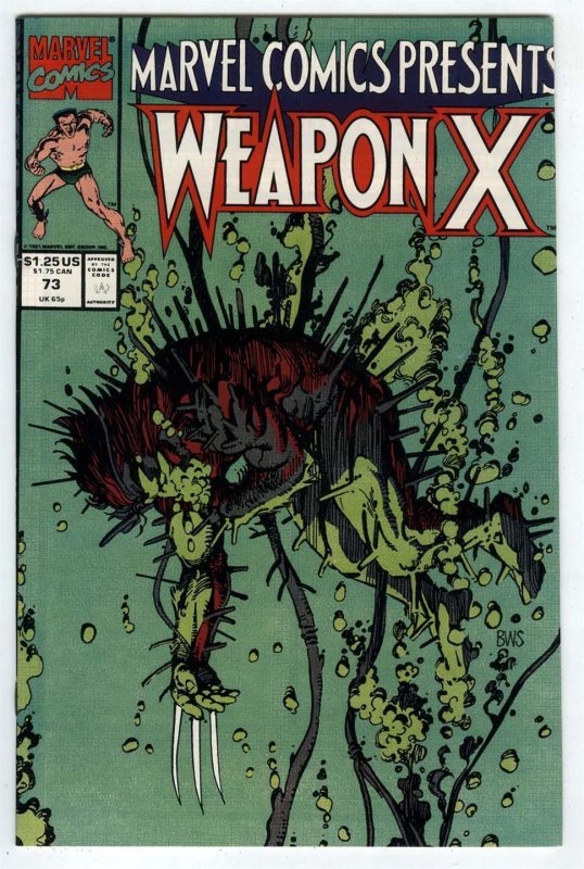 Marvel Comics Presents #73 Wolverine Origin Weapon X Black Knight Sub ...