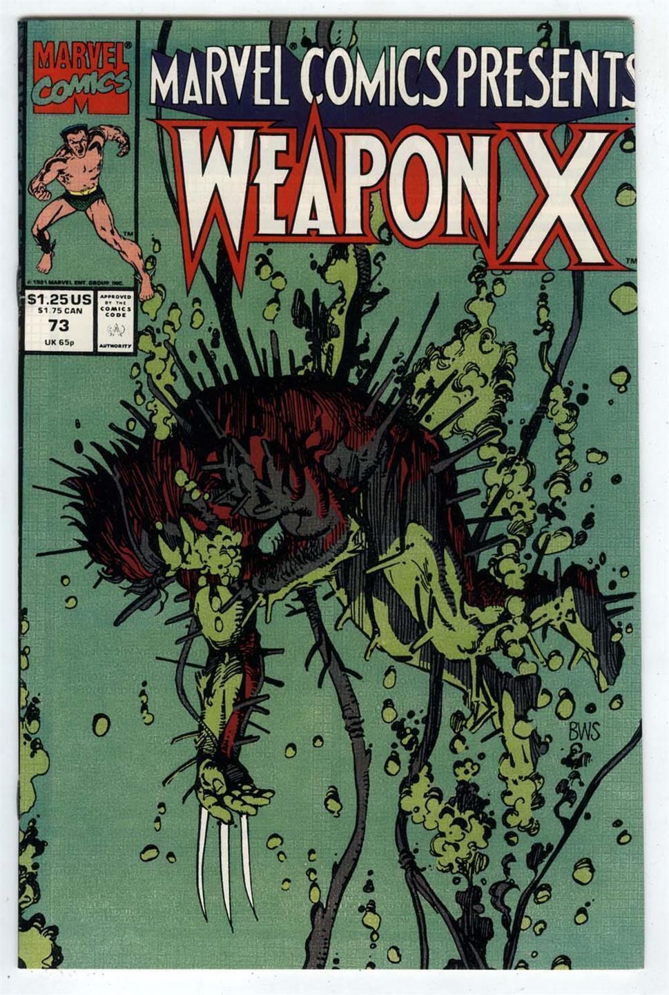 Marvel Comics Presents #73 Wolverine Origin Weapon X Black Knight Sub ...