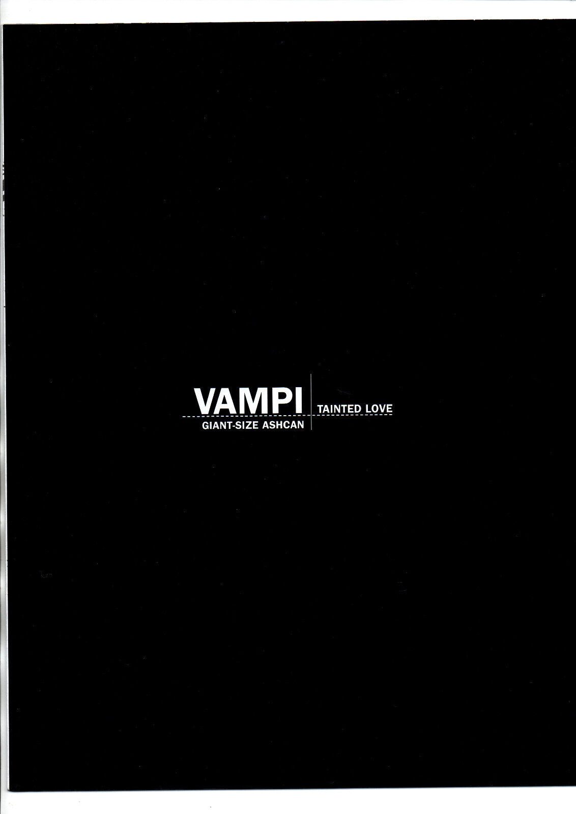 Vampi Tainted Love Giant Size Ashcan - horror - Vampirella - 2001 - VF ...