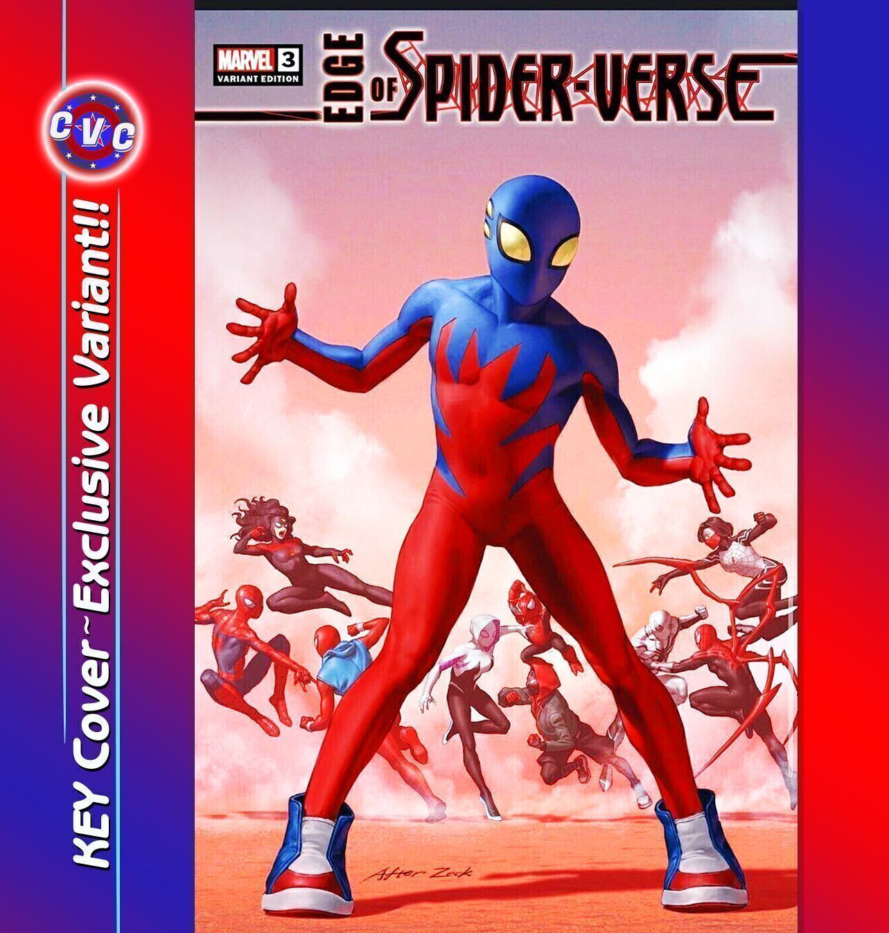 Edge Spider-Verse #3 Key! 1st Spider-Boy Origin! Homage SW8 Variant ...