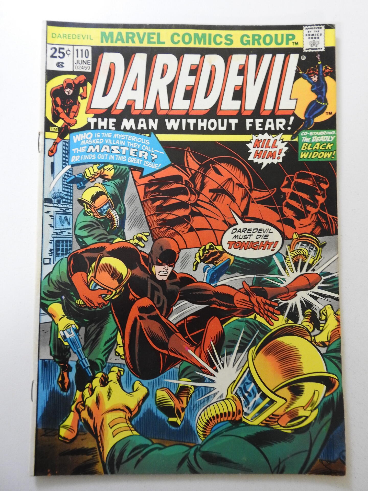 Daredevil #110 (1974) VG Condition MVS intact! moisture stain | Comic ...