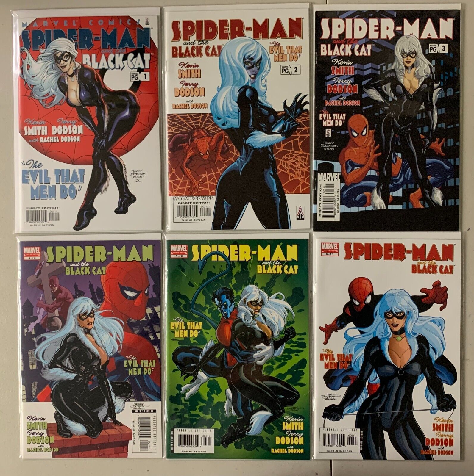 Spider-Man and the Black Cat The Evil That Men Do set #1-6 6 diff 8.0 ...