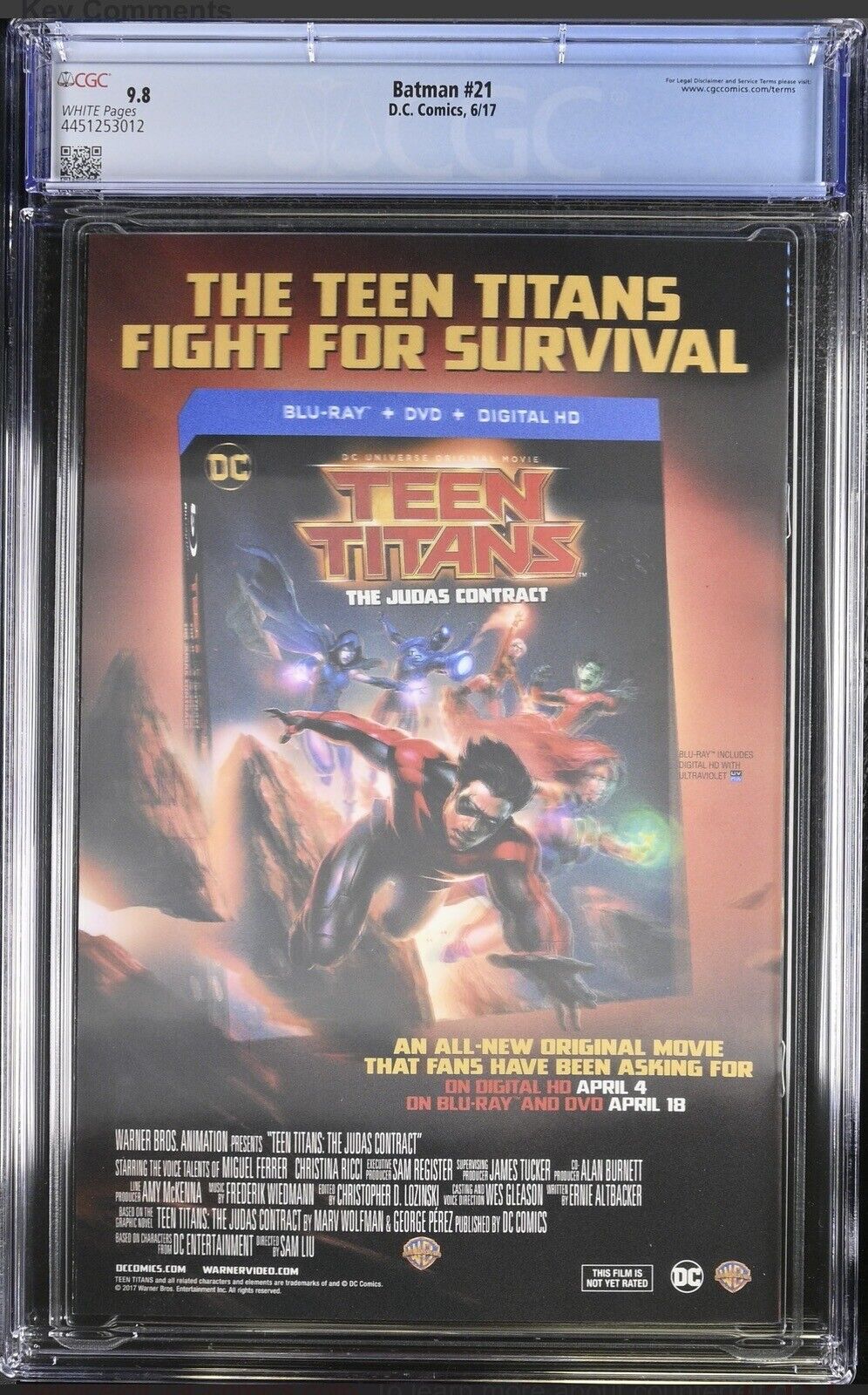 SET Batman 21 22 Flash 21 22 The Button CGC 9.8 Lenticular Jason Fabok ...