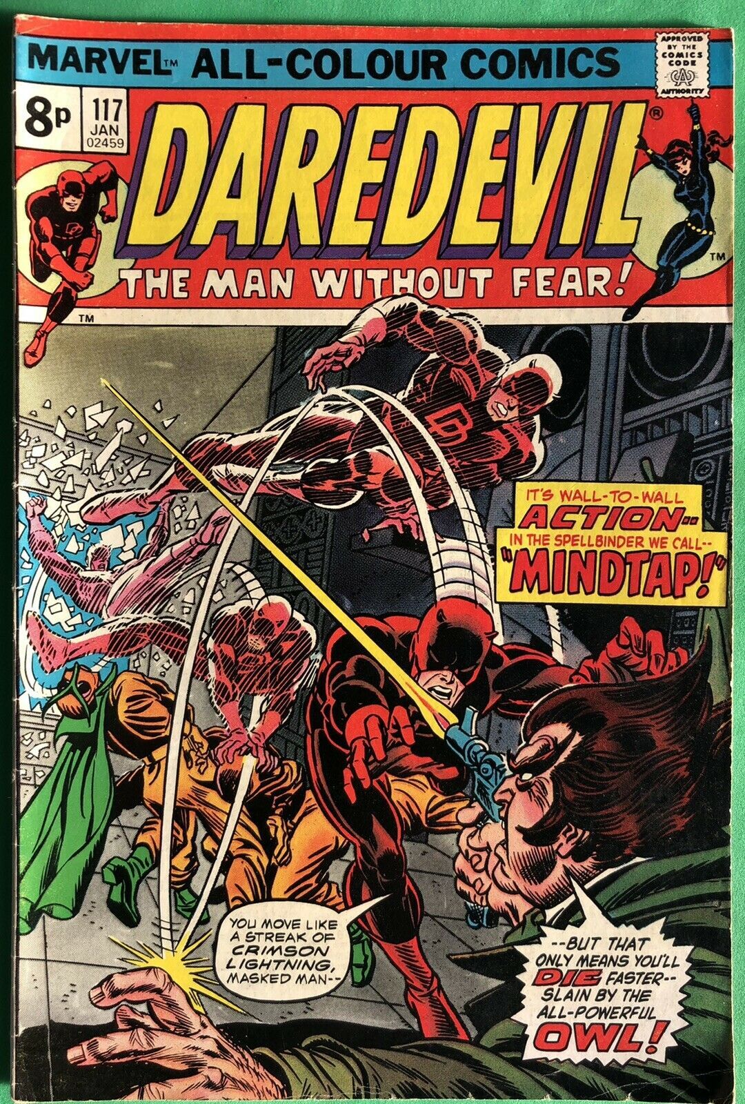 Daredevil #117 (1975) Featuring The Owl + Black Widow + Shanna MVS ...