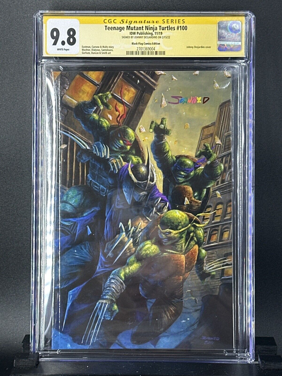 Teenage Mutant Ninja Turtles #100 CGC 9.8 SS - Black Flag Comics ...