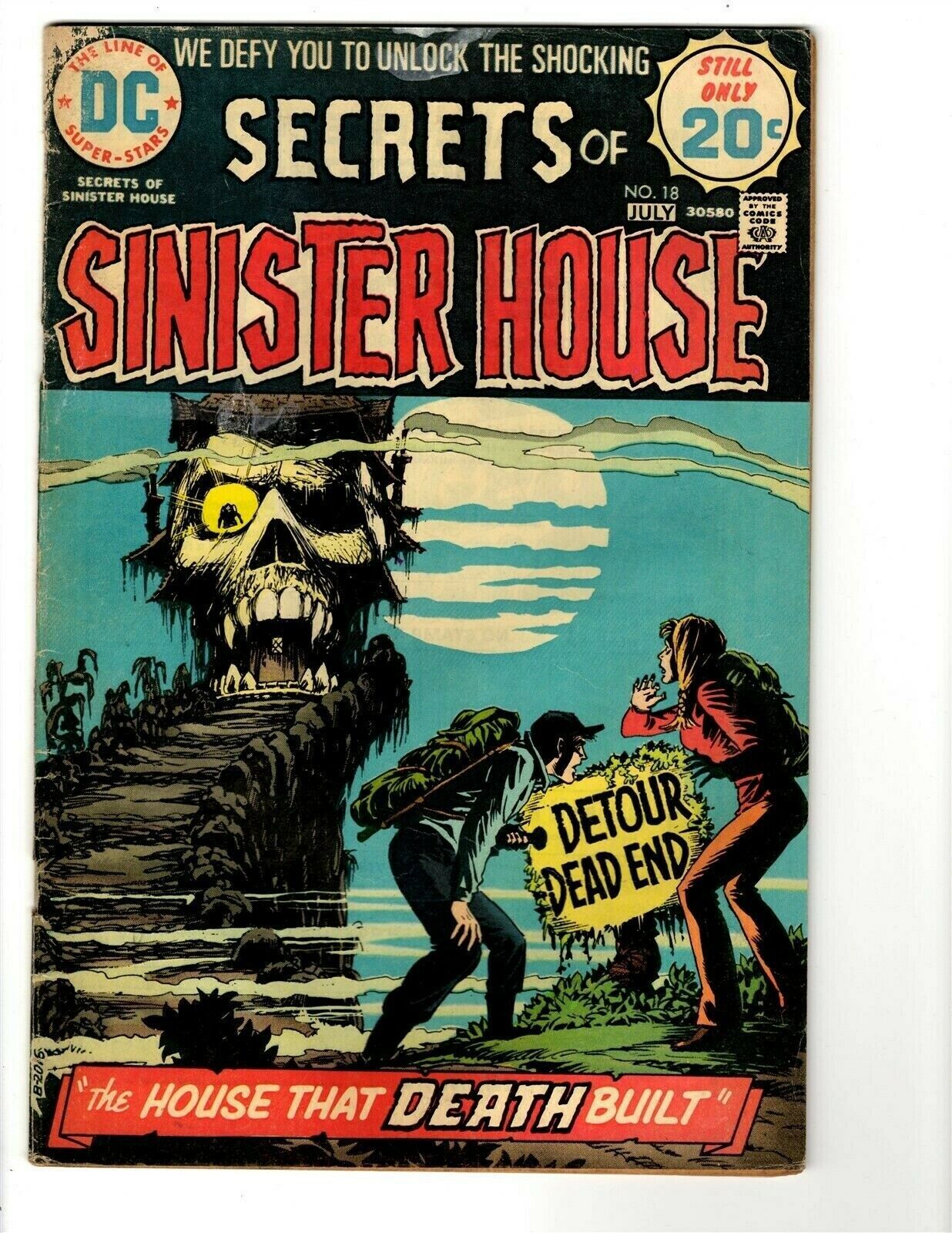 Secrets of Sinister House #18 ORIGINAL Vintage 1974 DC Comics Final ...
