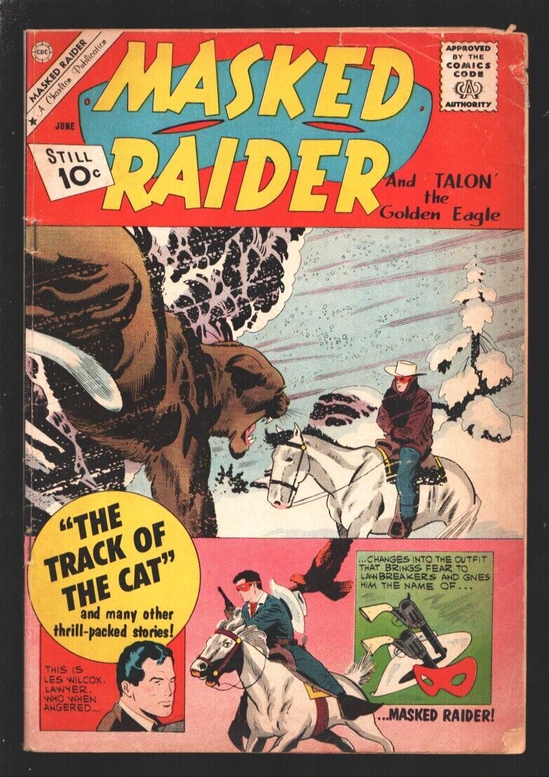 Masked Raider #30 1961-Charlton-Talon The Golden Eagle appears-Pete ...