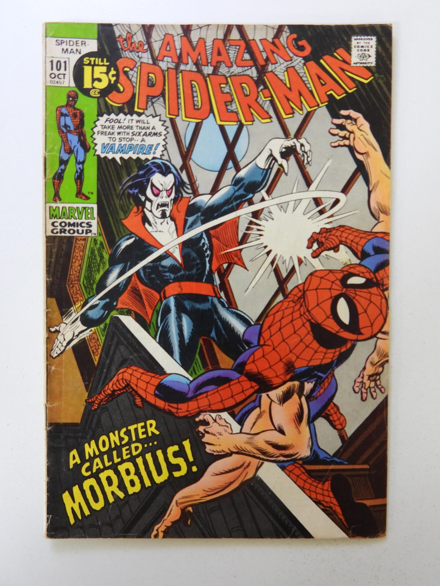 The Amazing Spider-Man #101 (1971) 1st appearance of Morbius VG 1/4 ...