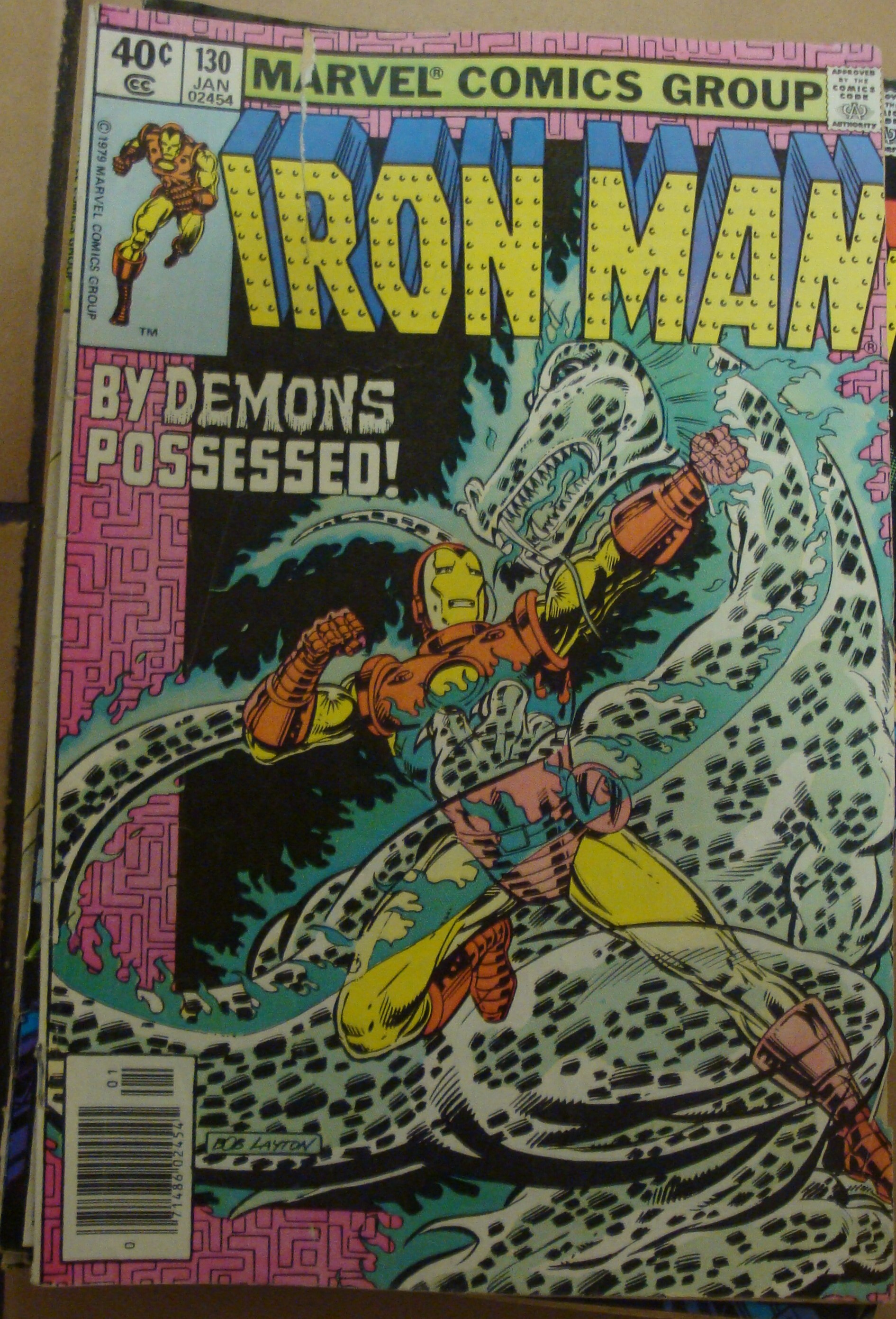 Iron Man #130 Bob Layton Cover/Story/Art 1" tear on cover | Comic Books ...