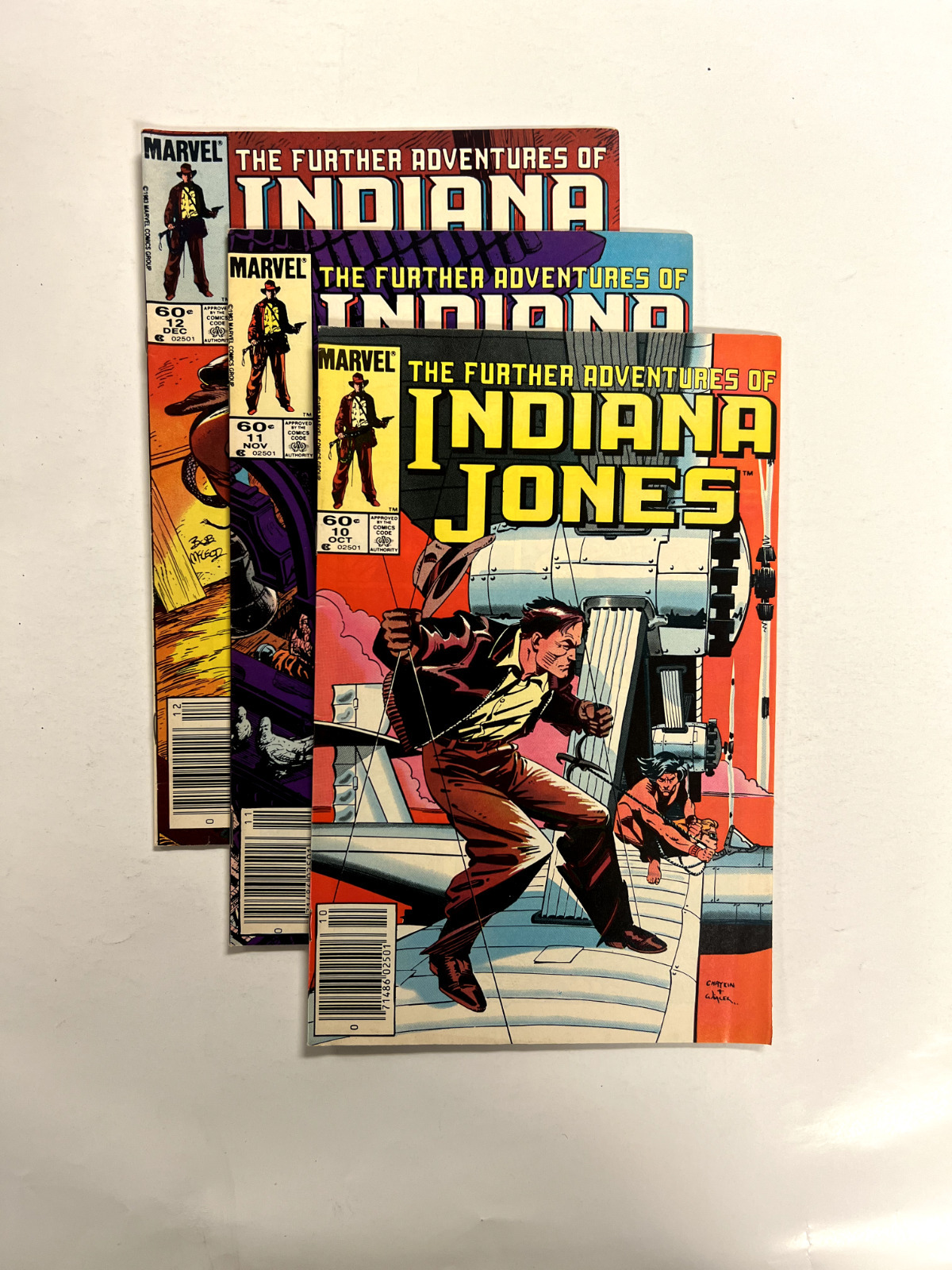 3 Indiana Jones Marvel Comic Books #10 11 12 Spiderman Iron-Man Thor 99 ...