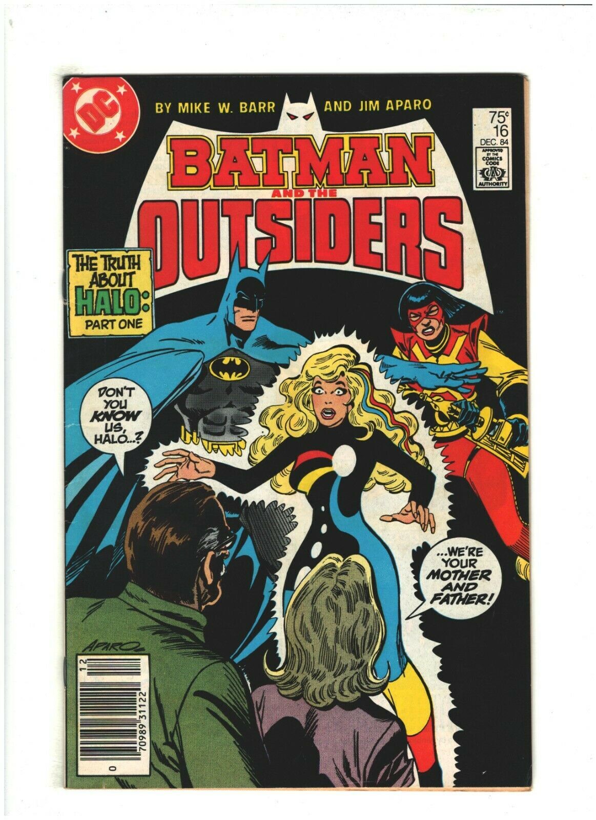 Batman and the Outsiders #16 FN/VF 7.0 Newsstand DC 1984 Mike Barr ...