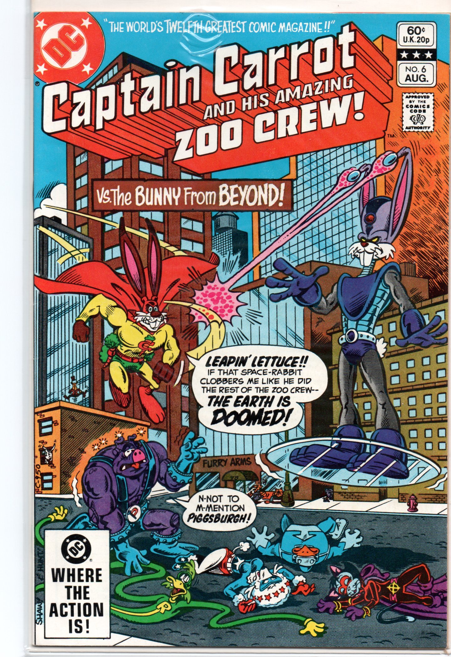 Captain Carrot and His Amazing Zoo Crew! #6 F+ (Bunny From Beyond vs ...
