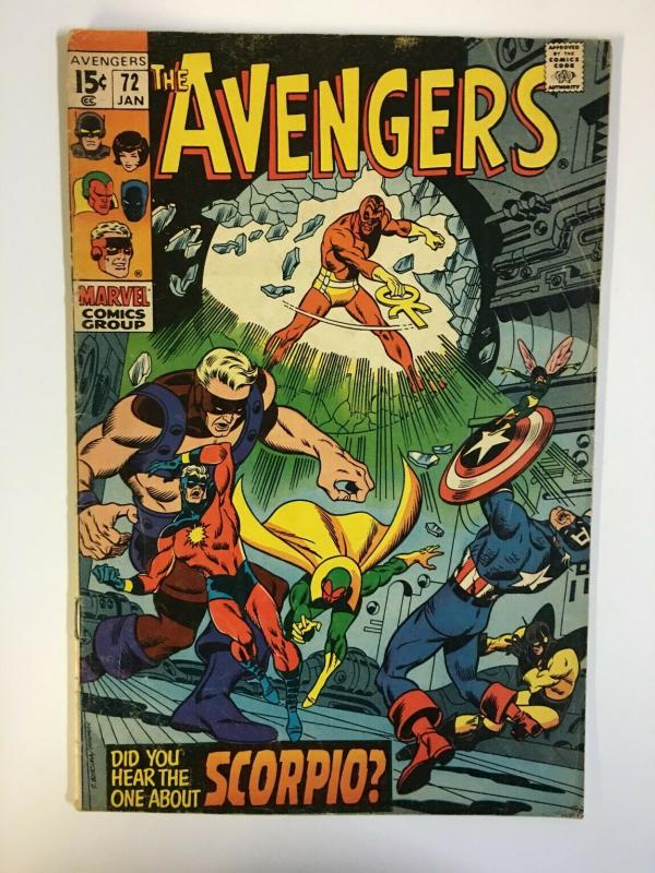 Avengers 72 VG Jan. 1970 Comics Book | Comic Books - Silver Age, Marvel ...