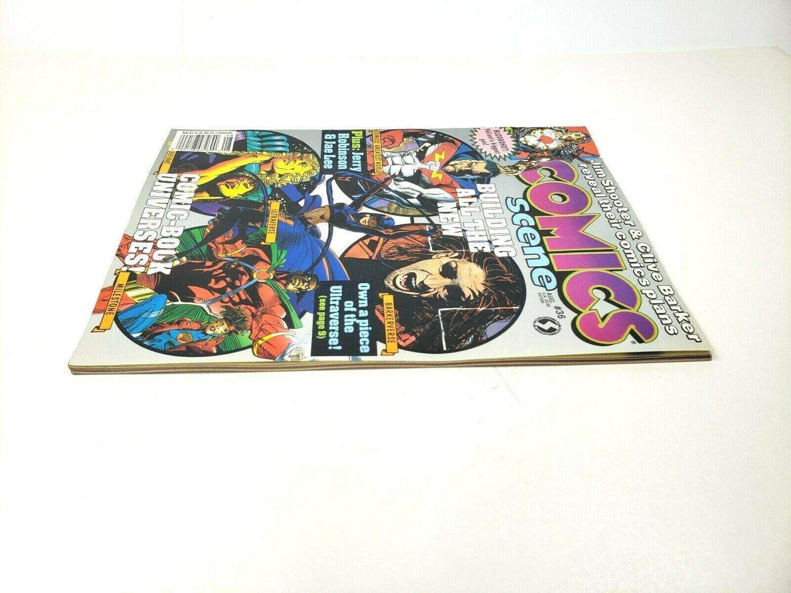 COMICS SCENE Magazine issue #36 Aug 1993 Jim Shooter Clive Barker ...