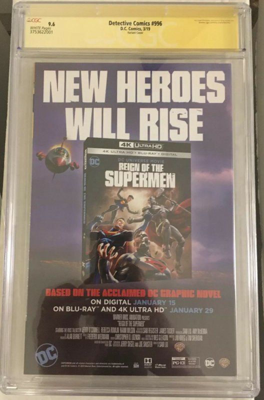 KEY 2x SIGNED 1ST KYODAI KEN (Batman Animated) Detective Comics #996 ...