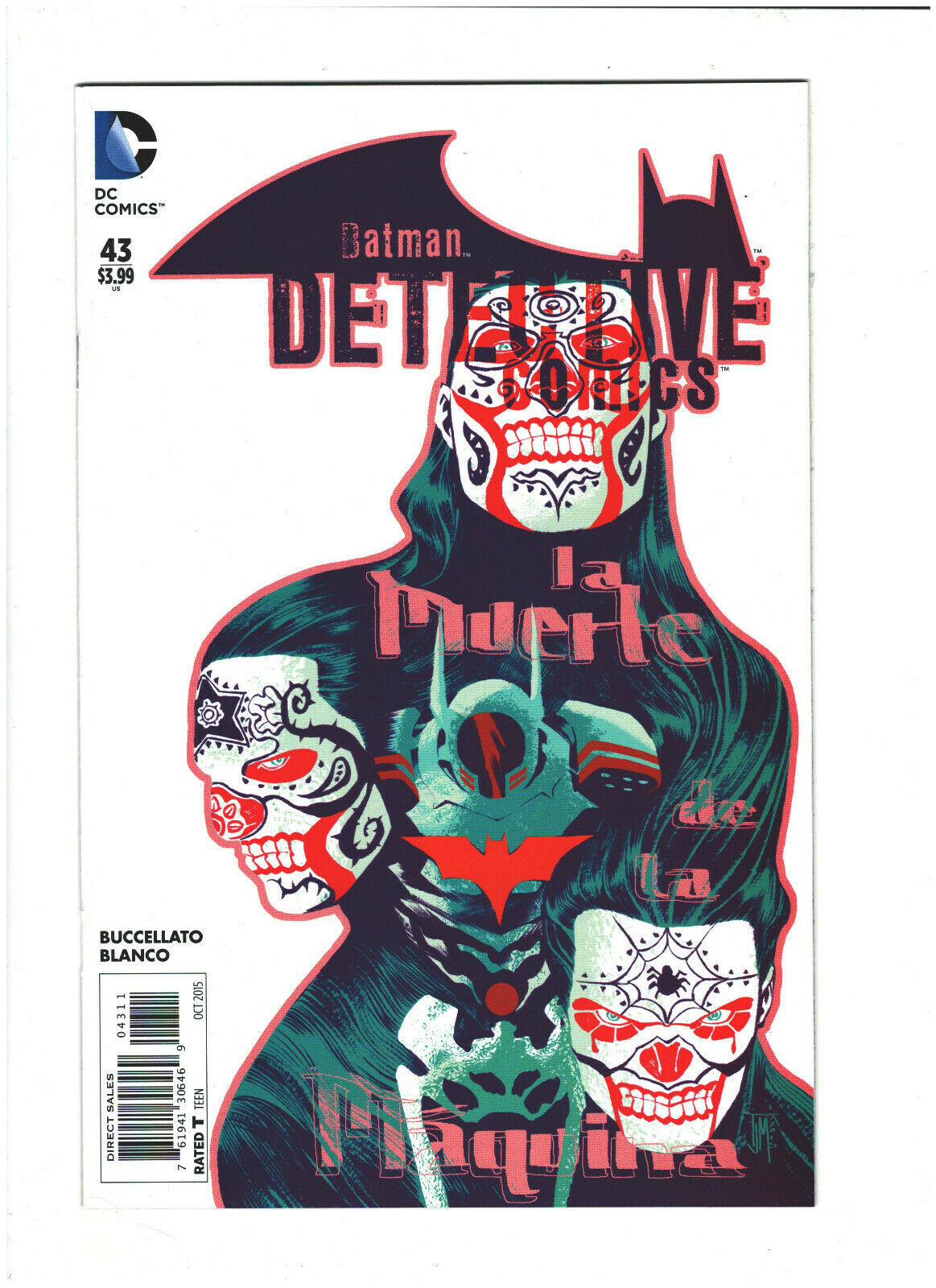 Detective Comics #43 NM- 9.2 DC 2015 Batman, Harvey Bullock GCPD ...