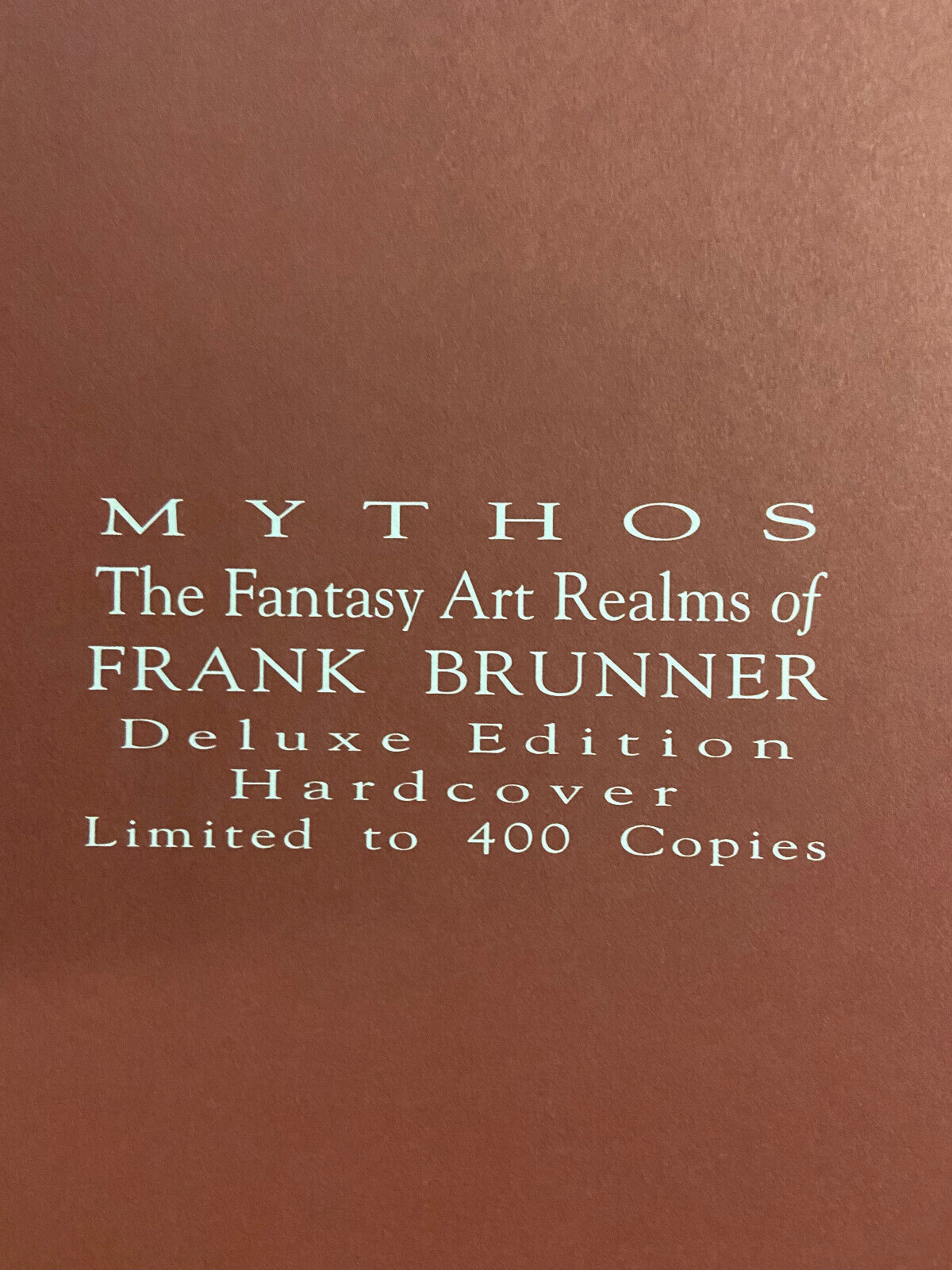 Mythos: Fantasy ART of Frank Brunner HC Book Signed + Original RED ...