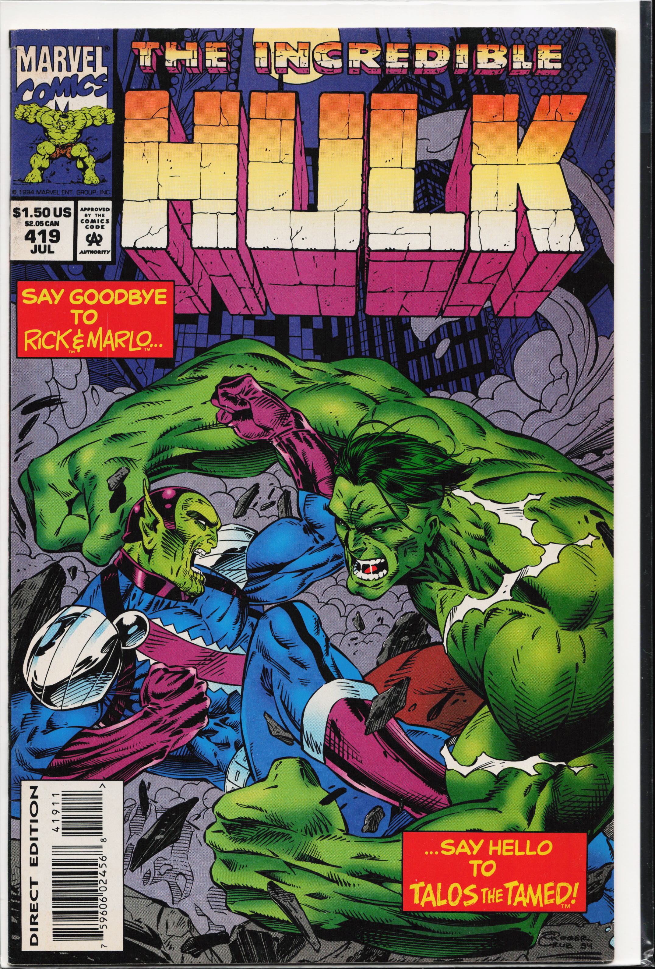 The Incredible Hulk #419 (1994) Hulk | Comic Books - Modern Age, Marvel ...