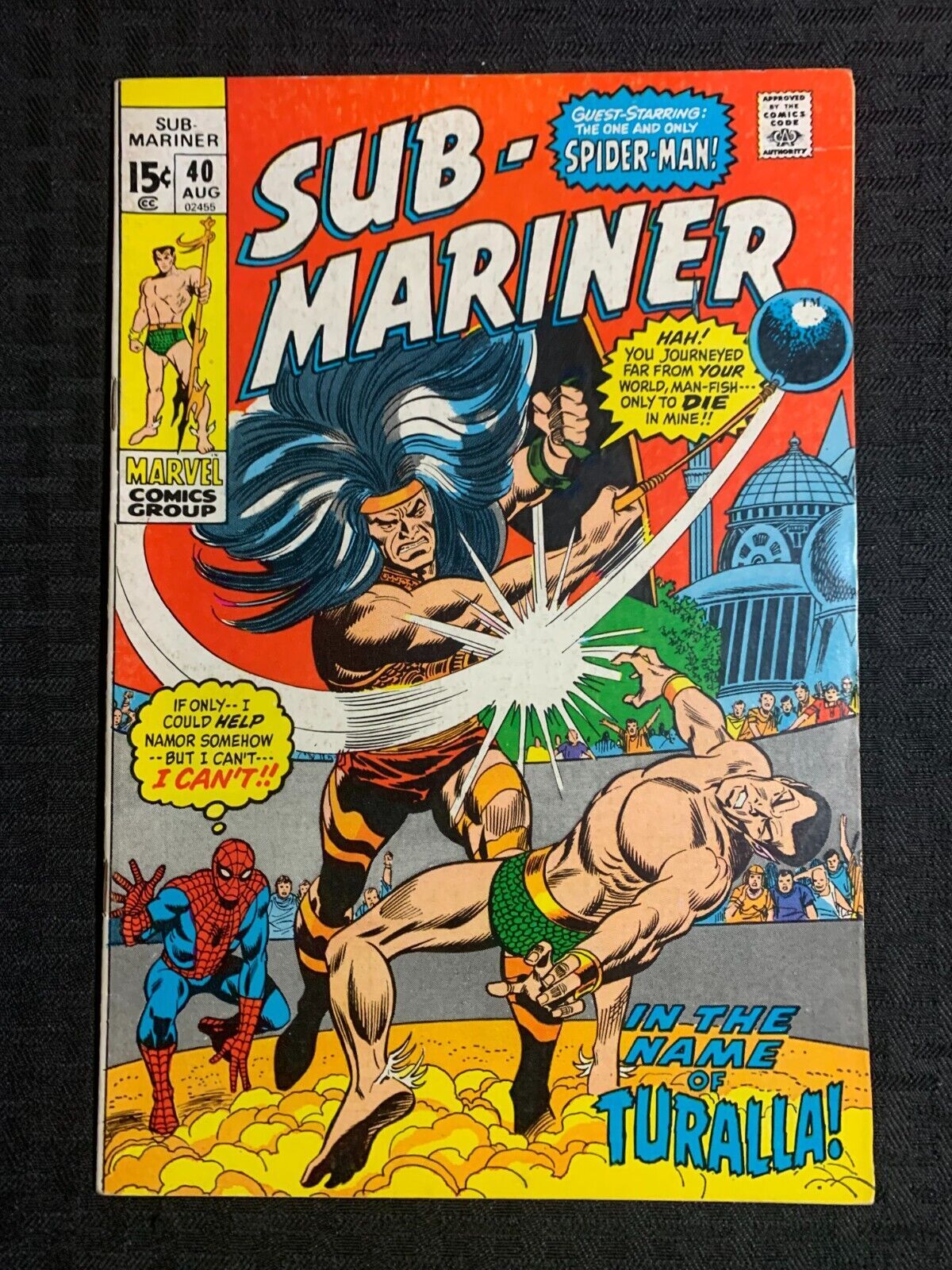 1971 SUB-MARINER #40 FN 6.0 Gene Colan / Spider-Man / Turalla | Comic ...