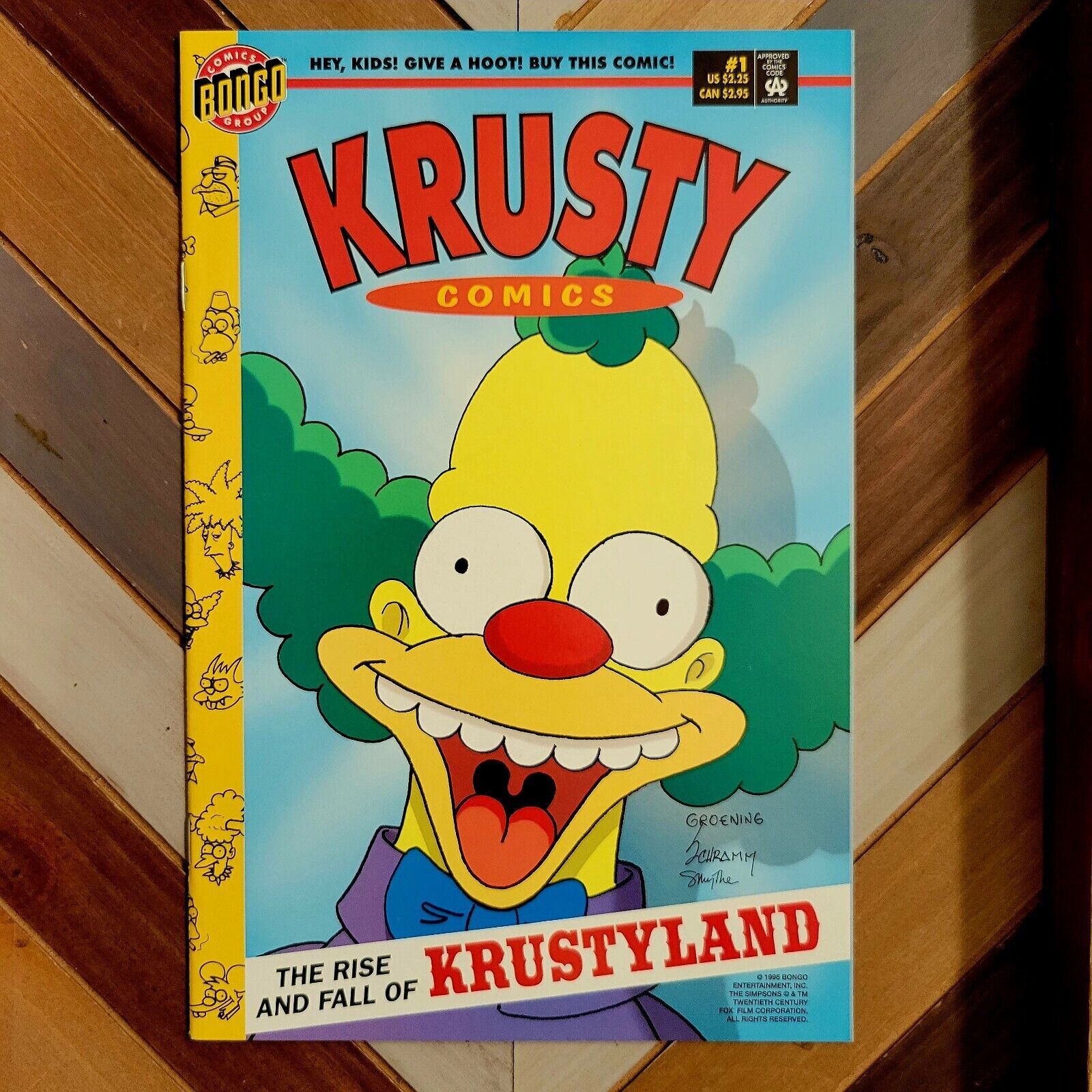 KRUSTY Comics #1 NM (Bongo 1995) Simpsons Comic feat KRUSTYLAND ...