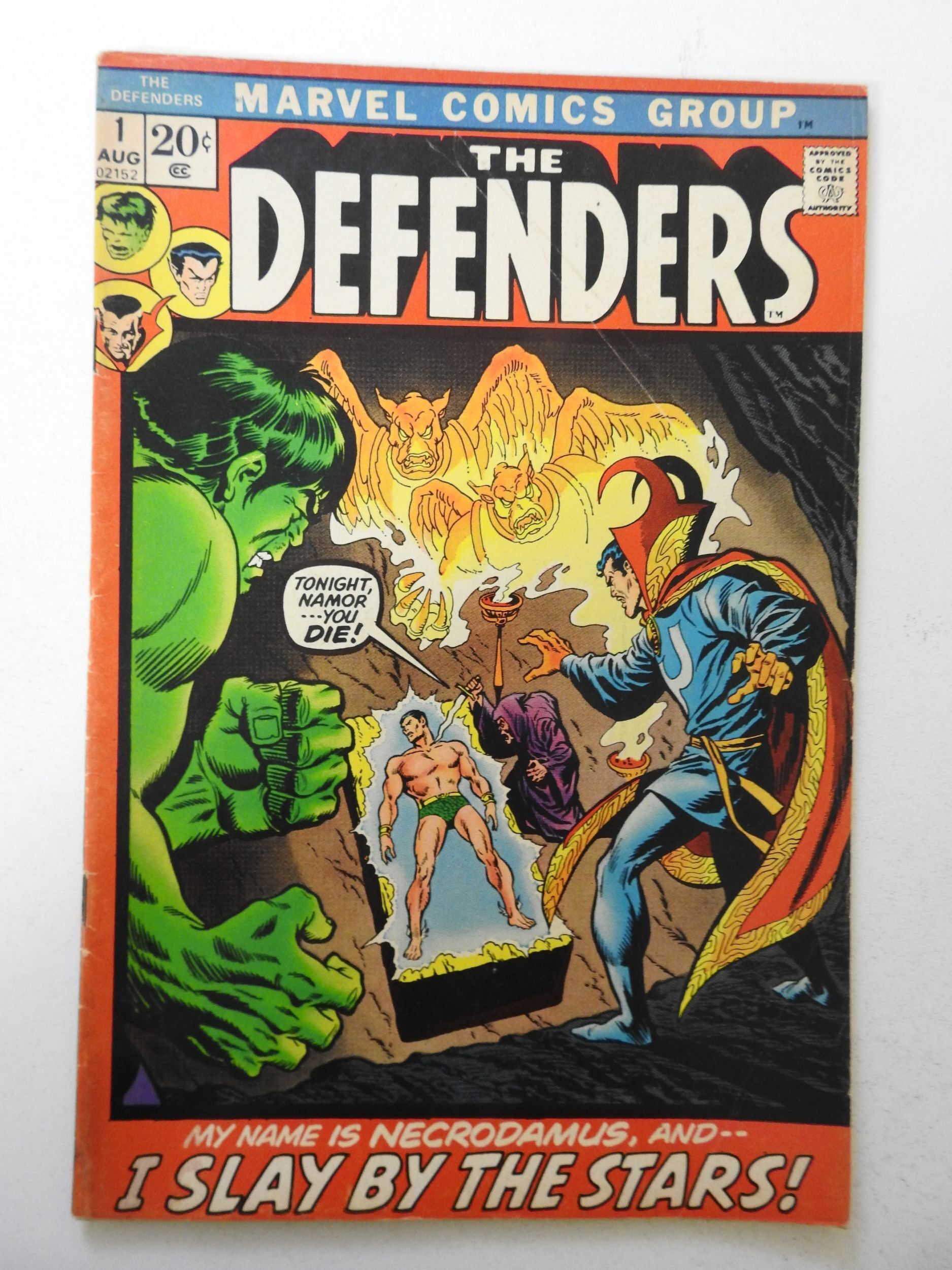 The Defenders #1 (1972) VG Condition moisture stain | Comic Books ...