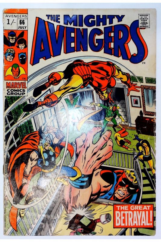 The Avengers #66 Regular Edition (1969) 1st app Adamantium | Comic ...