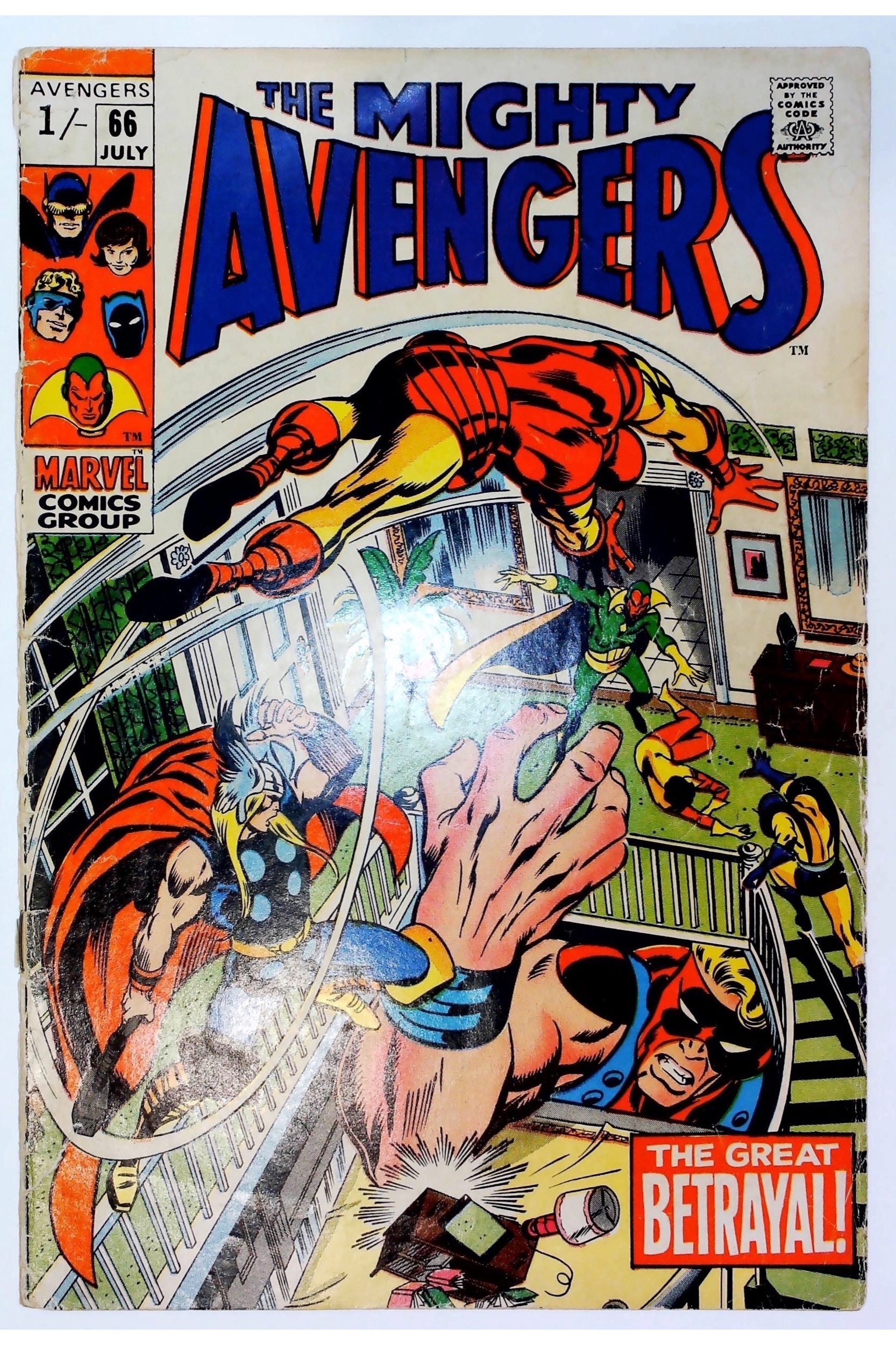 The Avengers #66 Regular Edition (1969) 1st app Adamantium | Comic ...