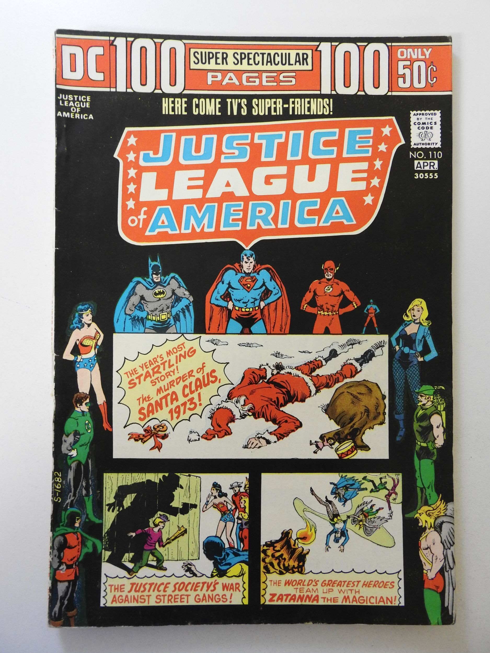 Justice League of America #110 (1974) FN+ Condition! 1/4 in spine split ...