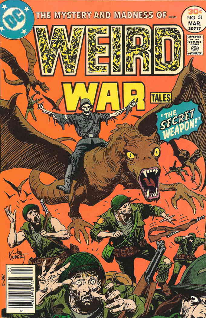 Weird War Tales #51 VG ; DC | low grade comic Skeleton on Dragon Cover ...