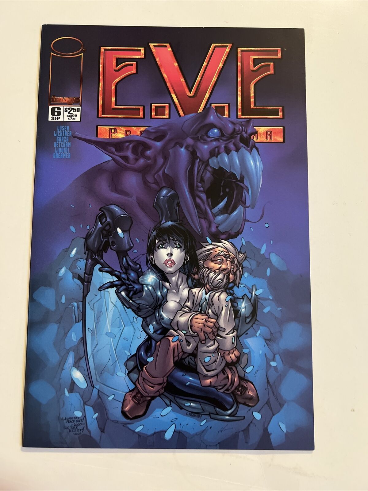 Top Cow E.V.E. Protomecha #1-6 + #1 ANOTHER UNIVERSE VARIANT Top Cow Comics 2000 | Comic Books ...
