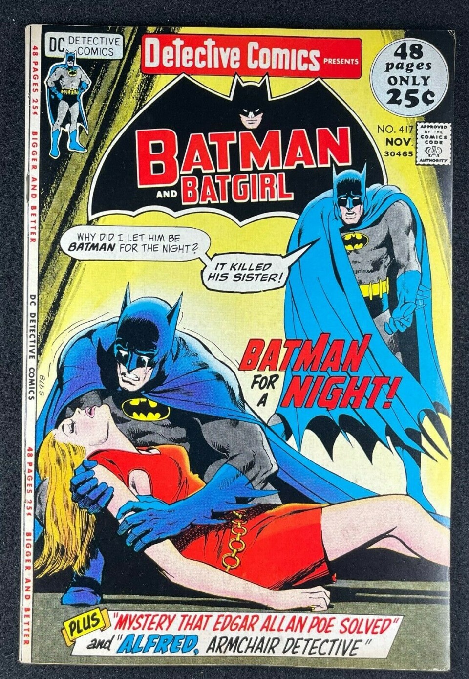 Detective Comics (1937) #417 VF (8.0) Neal Adams Cover Batgirl | Comic ...