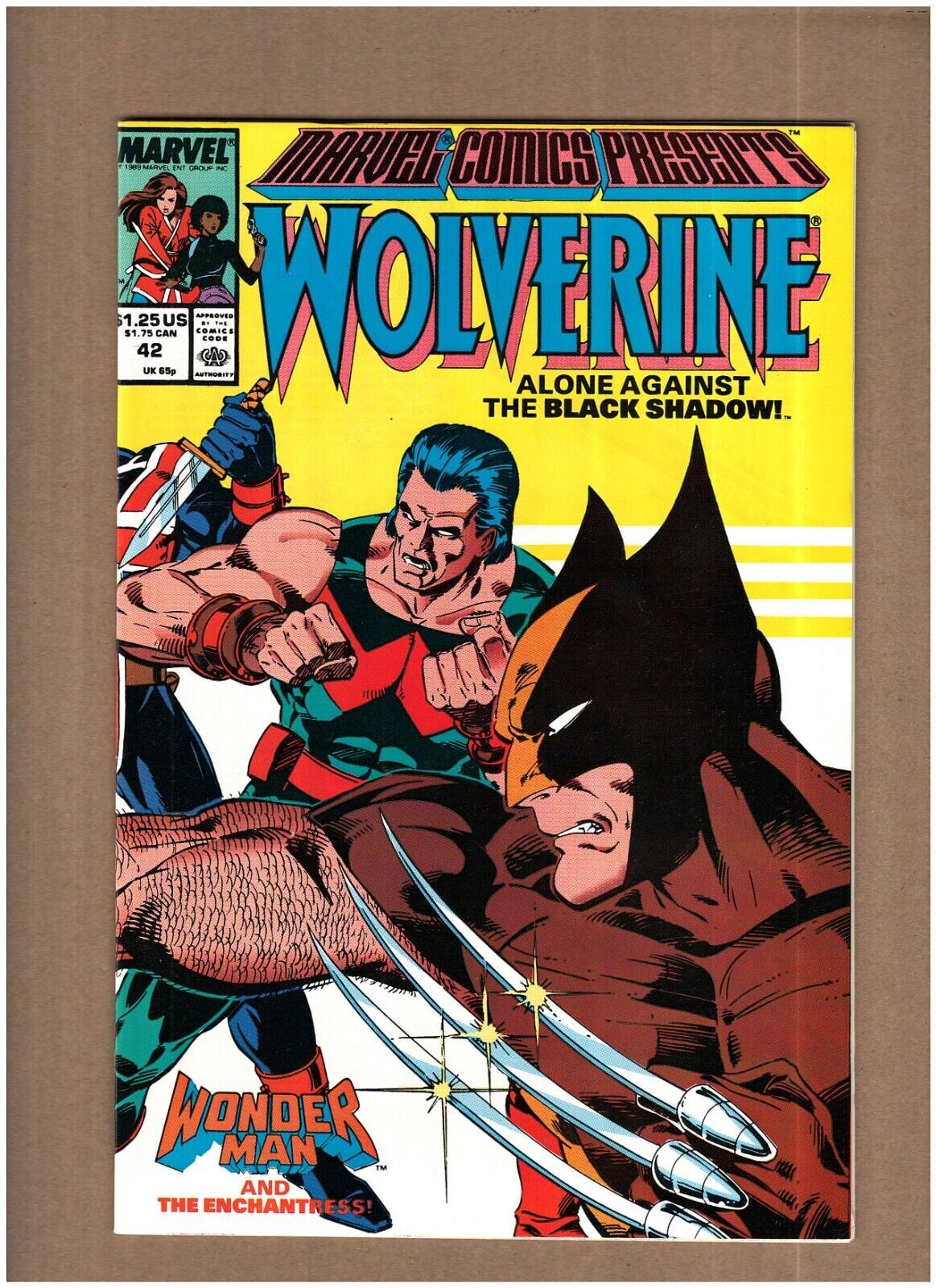 Marvel Comics Presents #42 Wolverine Wonder Man Union Jack 1990 VF/NM 9 ...