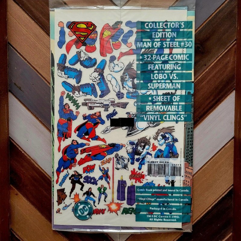 SUPERMAN: Man of Steel #30 (DC 1994) HIGH GRADE! Lobo! D.I.Y Cover with ...